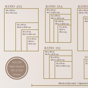 Wall Art Size Guide, Vertical Frame Size Guide, Print Size Guide ...