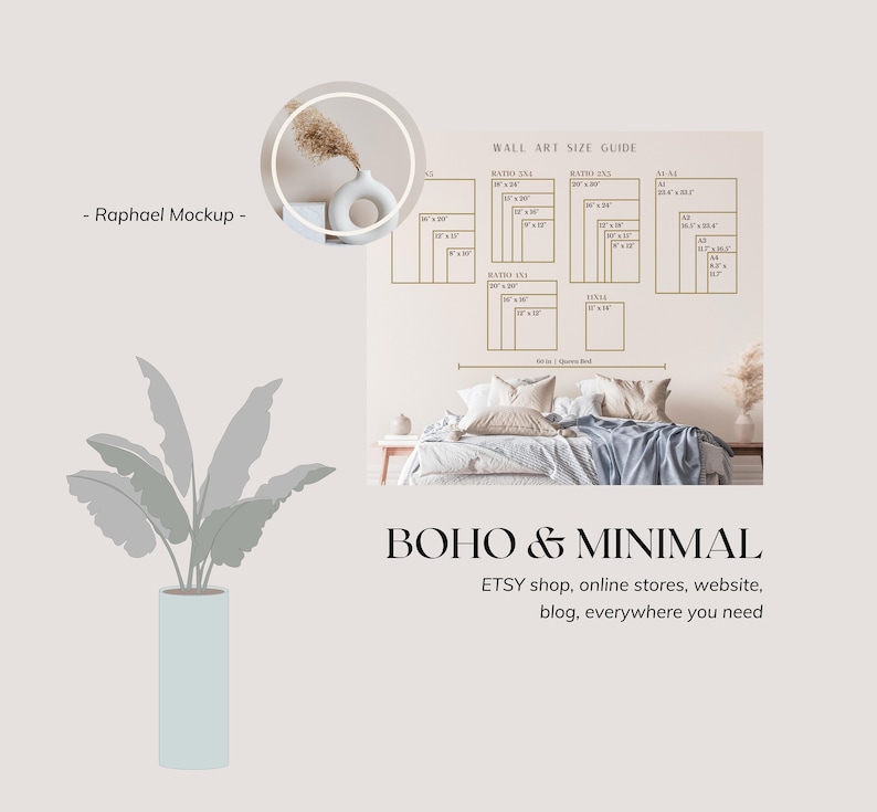 Wall Art Size Guide, Vertical Frame Size Guide, Print Size Guide ...