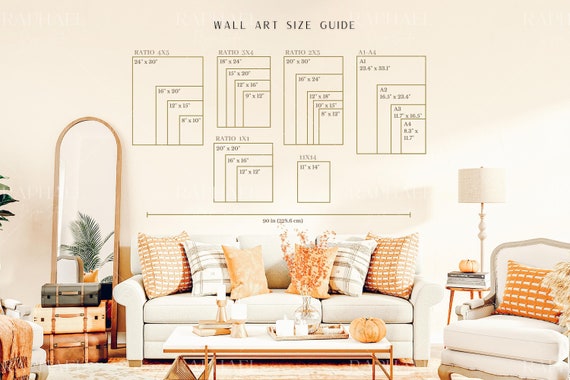 Wall Art Size Guide Frame Size Guide Print Size Guide | Etsy