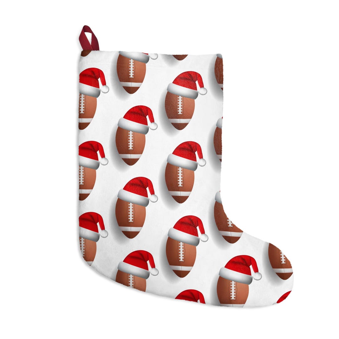 Football Christmas Stockings, Christmas, Holiday, Holiday Stocking ...