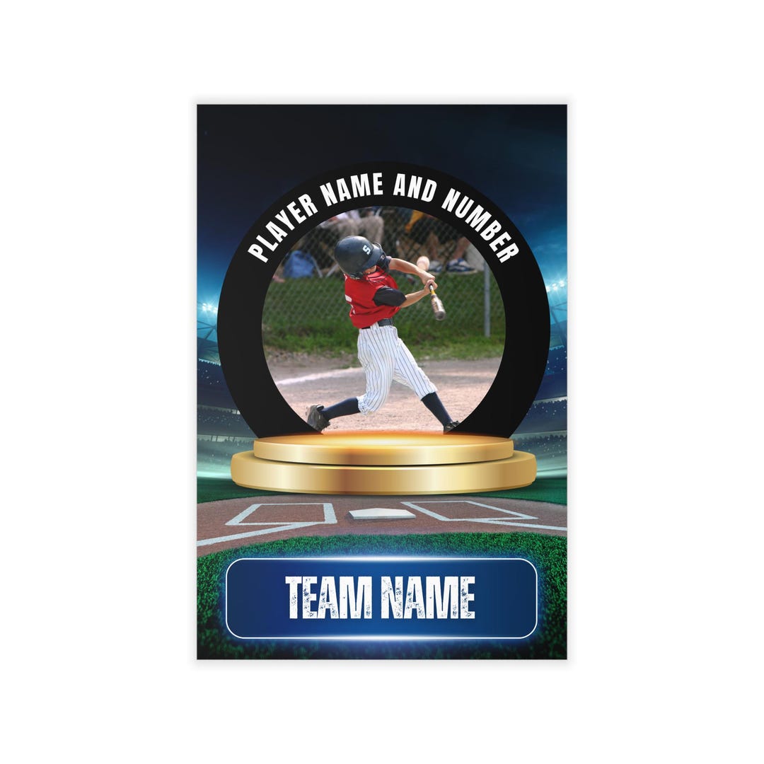 Personalized Baseball Wall Decals, Removable Polyester Fabric - Etsy