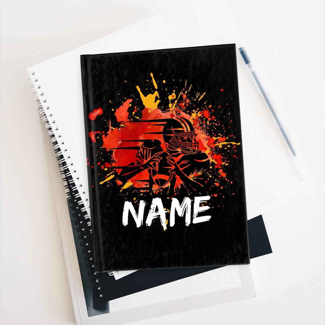 Personalized Football Journal Blank, Drawing Notebook, Drawing Journal ...
