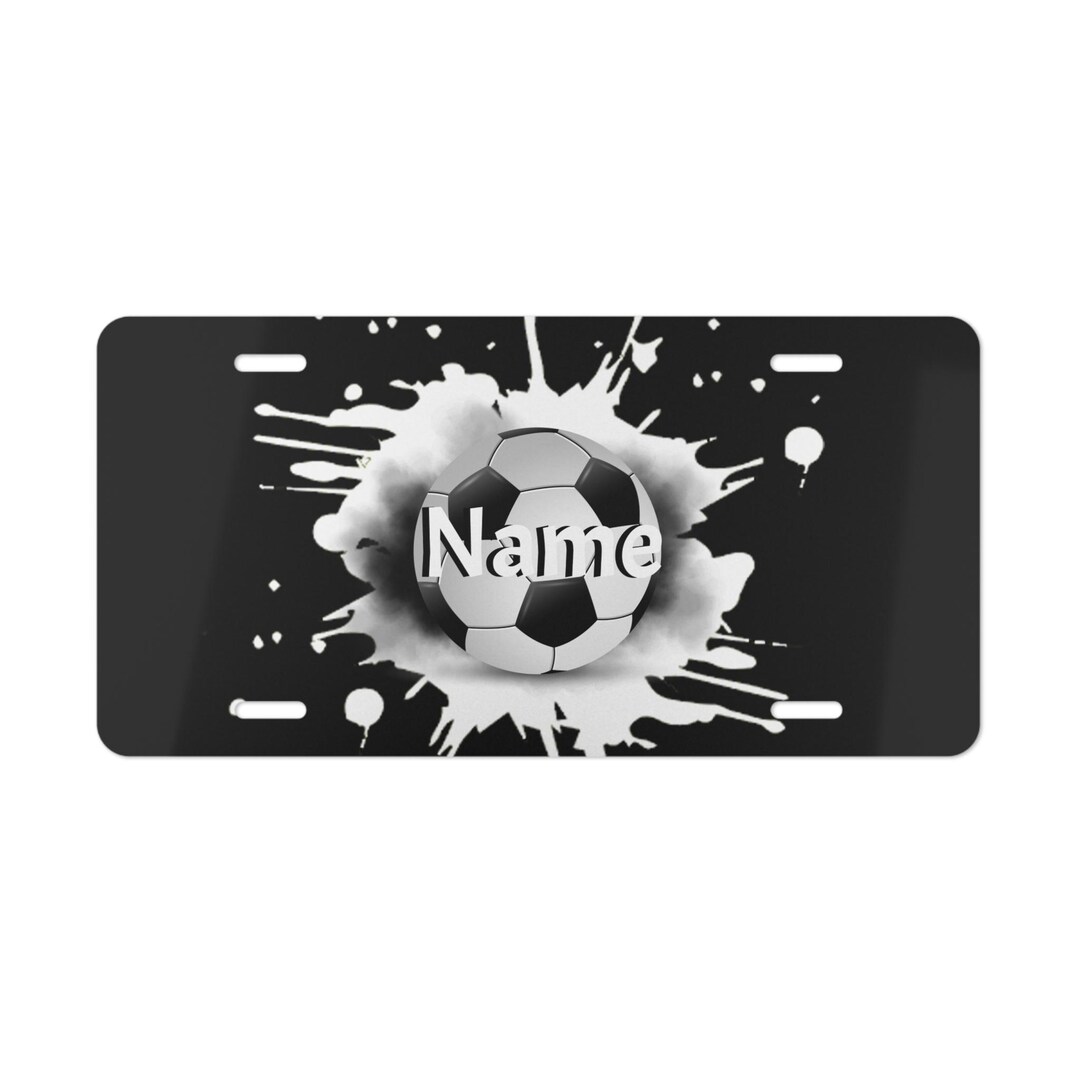 Soccer License Plate - Custom Car Accessories, Personalized Gift ...