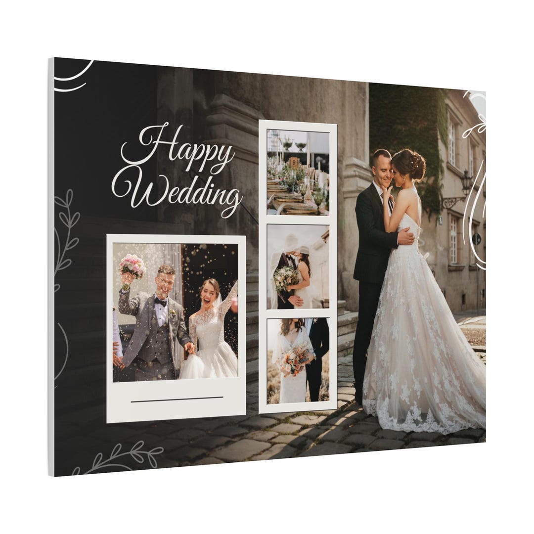 Personalized Photo Collage Matte Canvas Print, Family Memories (25-inch ...