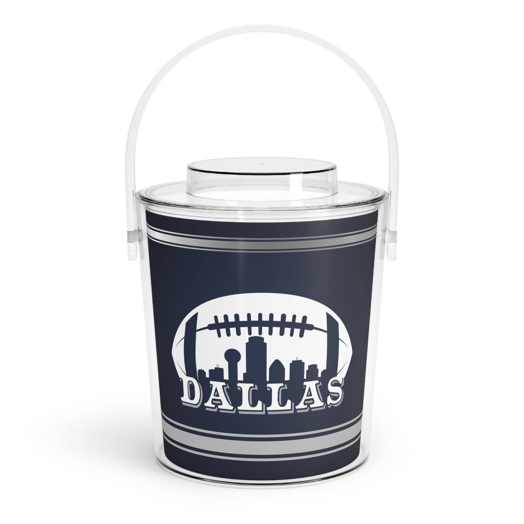 Dallas Ice Bucket With Tongs, Football Bucket, Football Party, Football ...
