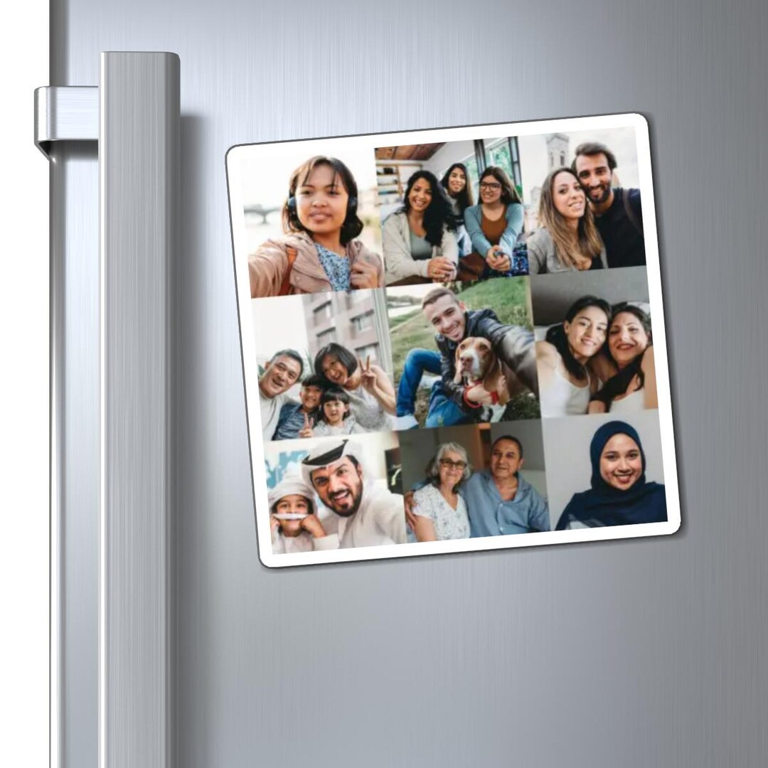 Personalized Custom Family Collage Magnets - Personalized Fridge ...
