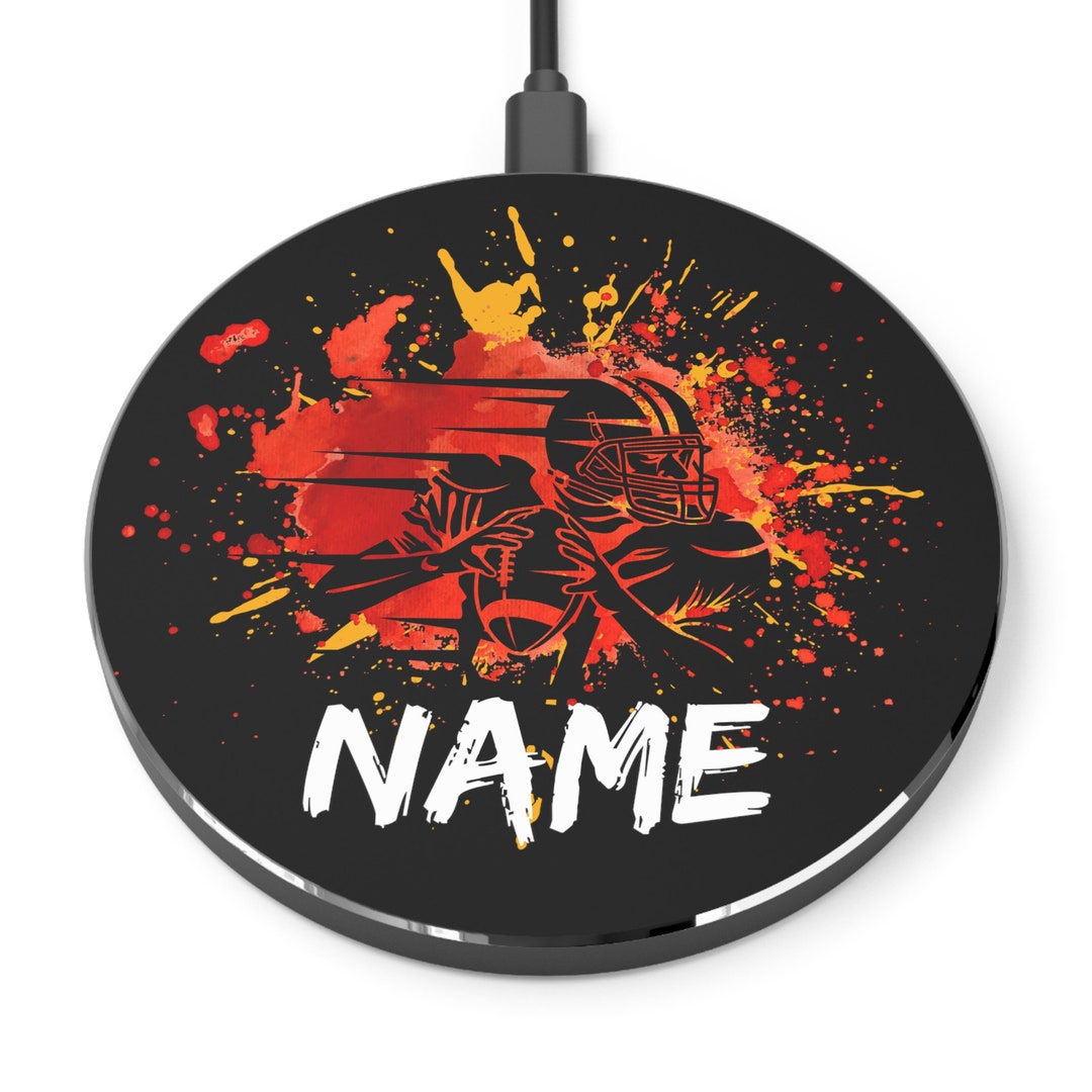 Personalized Football Wireless Charger, Phone Accessories, Tech ...