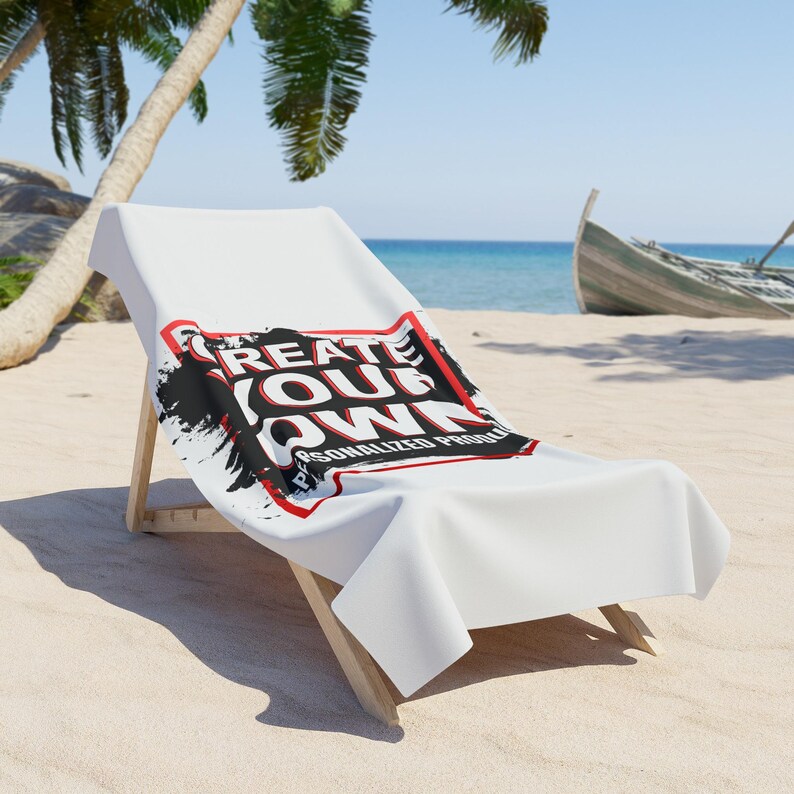 Custom Beach Towel Design Your Own Personalized Coastal Towel, Beach ...