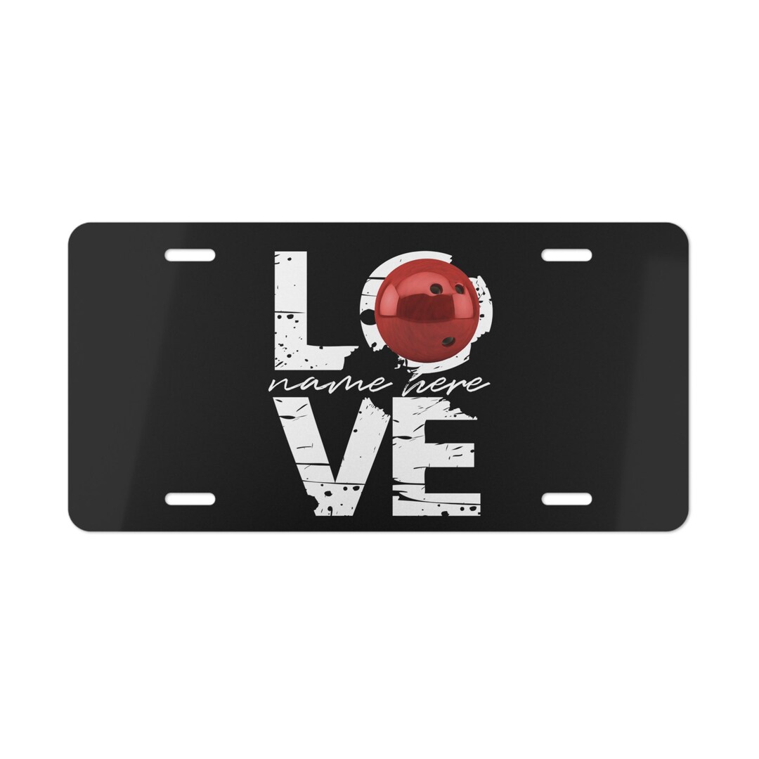 Personalized Bowling Vanity Plate License Plate Custom - Etsy