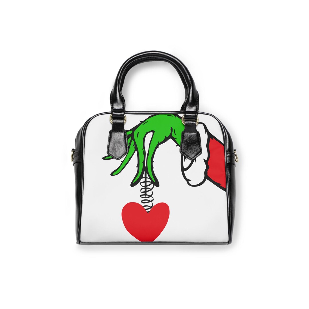 Christmas Grinch PU Leather Shoulder Handbag - Etsy