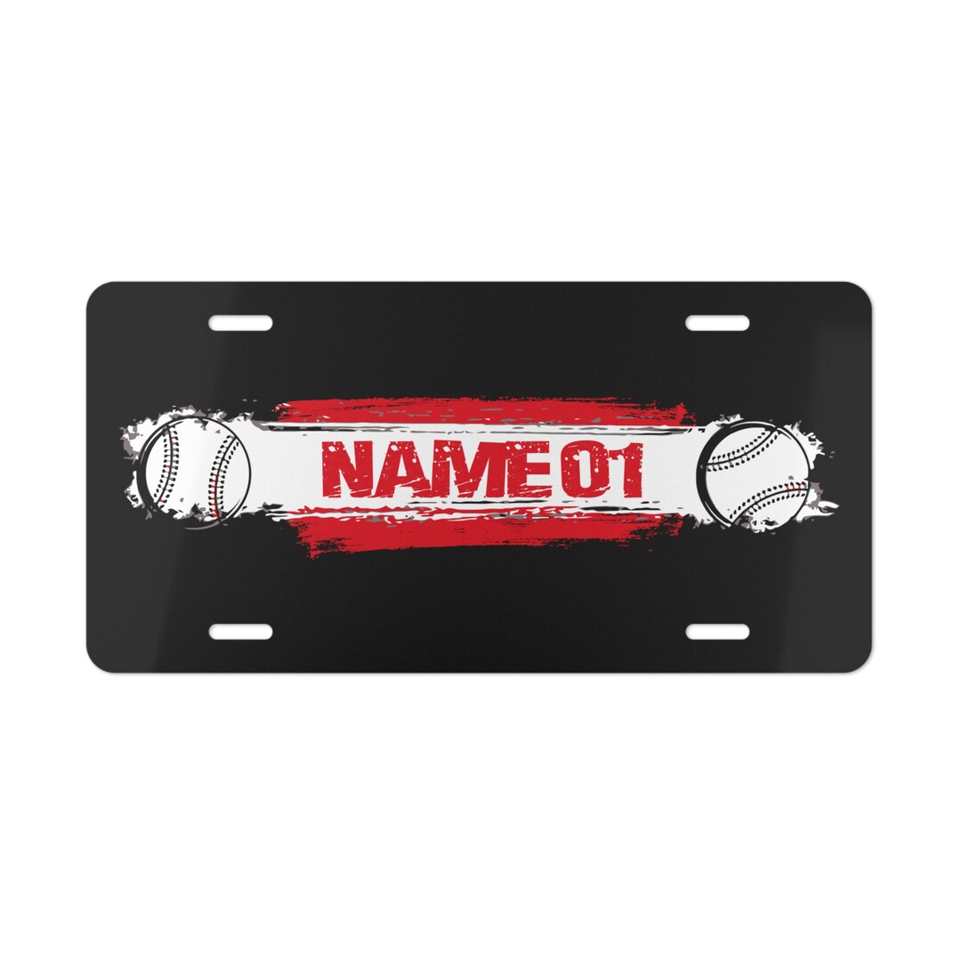 Personalized Baseball Vanity Plate, License Plate, Custom Plate, Auto ...
