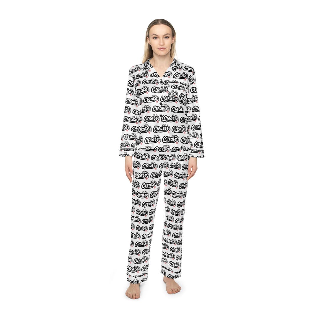 Create Your Own Women's Satin Pajamas (AOP) With Melanie Rose ...