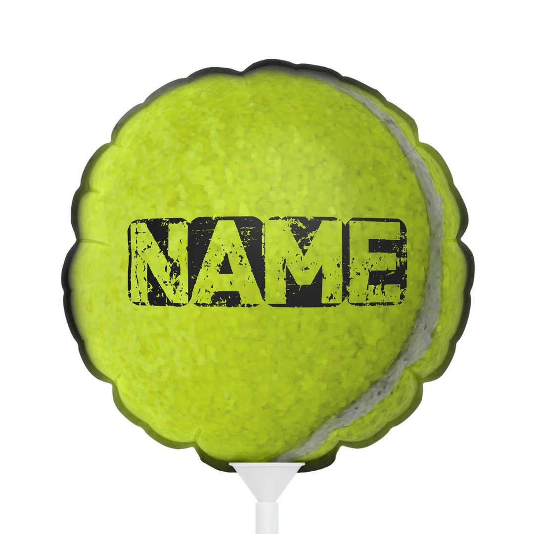 Personalized Tennis Balloons round and Heart-shaped - Etsy