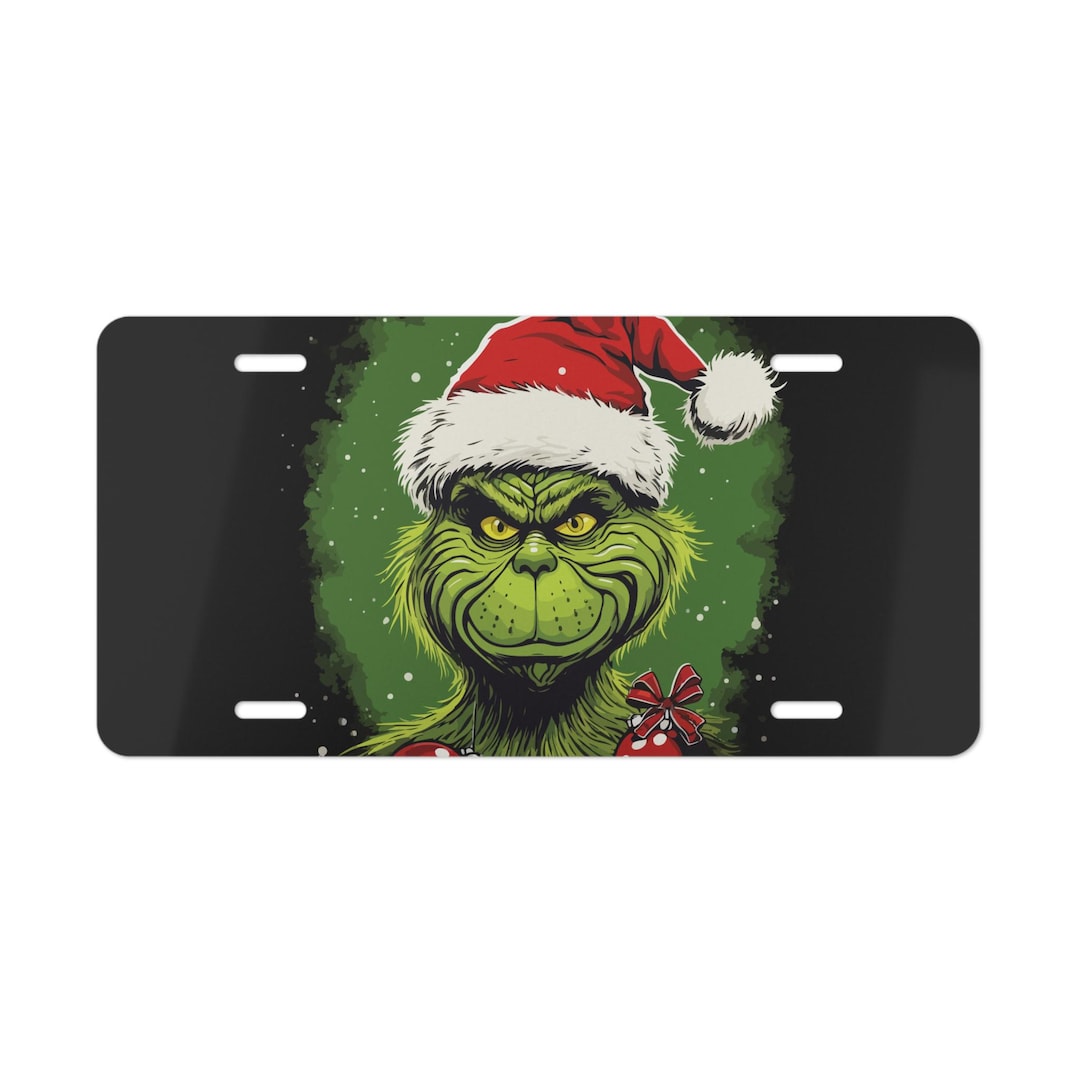 Christmas Vanity Plate, Grinch, Christmas, Holiday, Grinch Plate ...