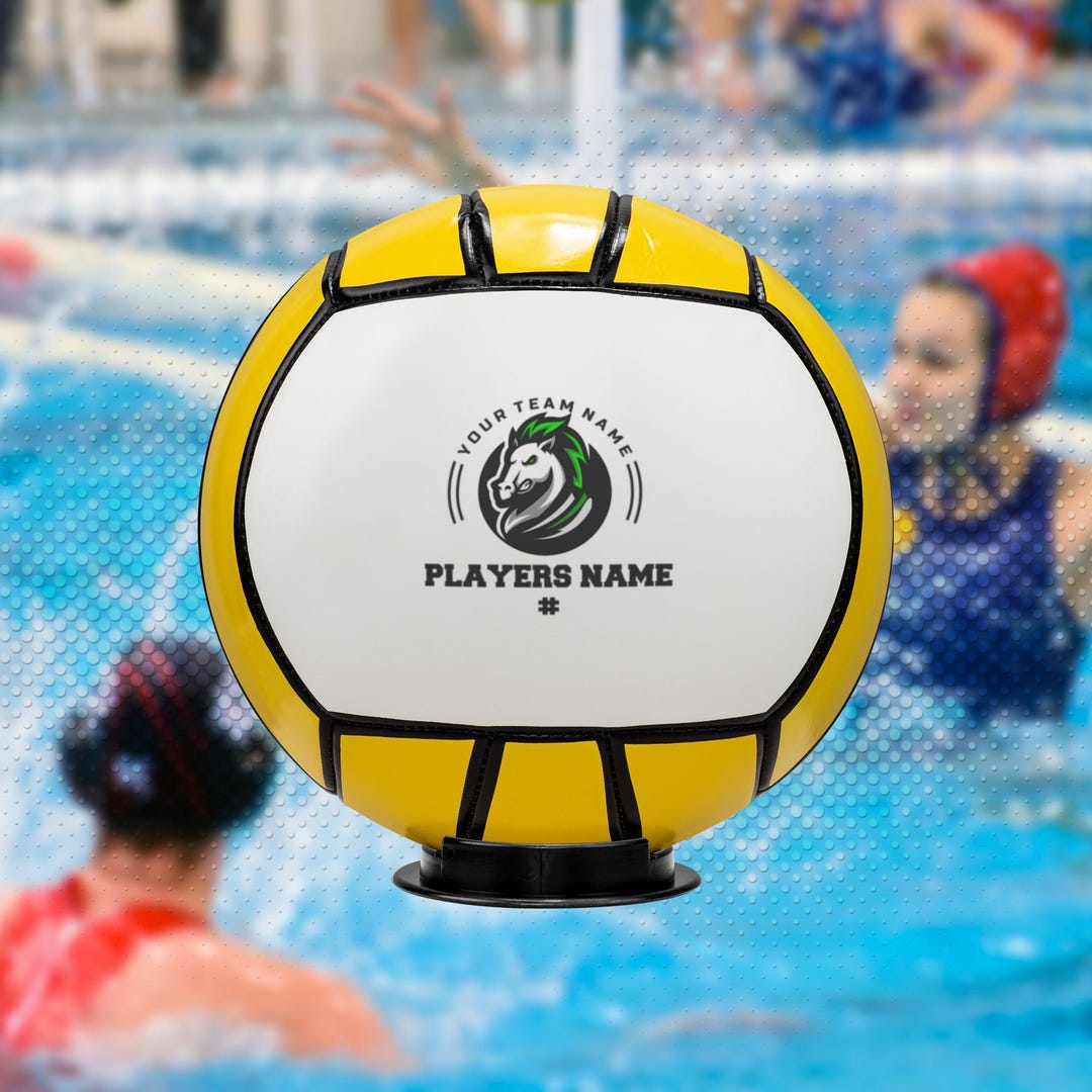 Custom Mini Water Polo Ball With Display Stand, Team Gift, Water Polo ...