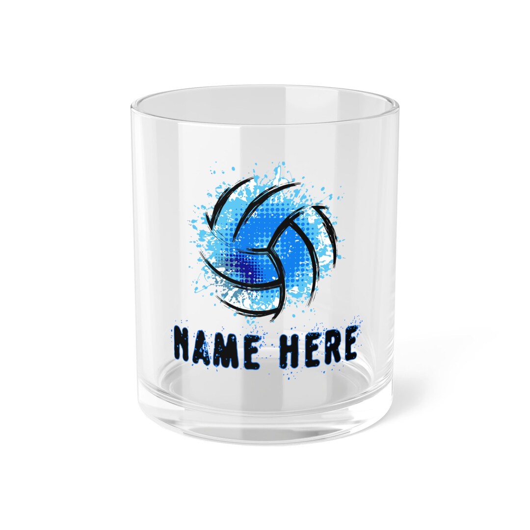 Personalized Volleyball Bar Glass, Bar Glass, Glass, Home Gifts, Art ...