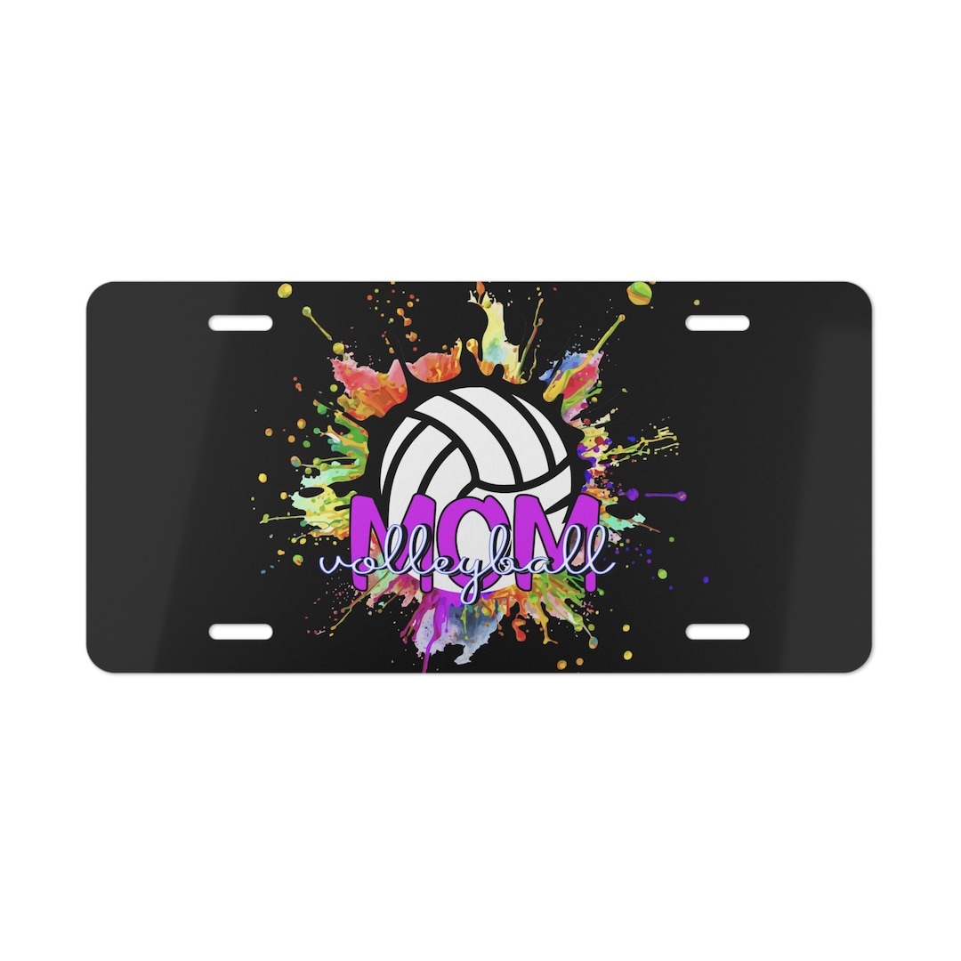 Volleyball Mom Vanity Plate, License Plate, Custom Plate, Auto ...