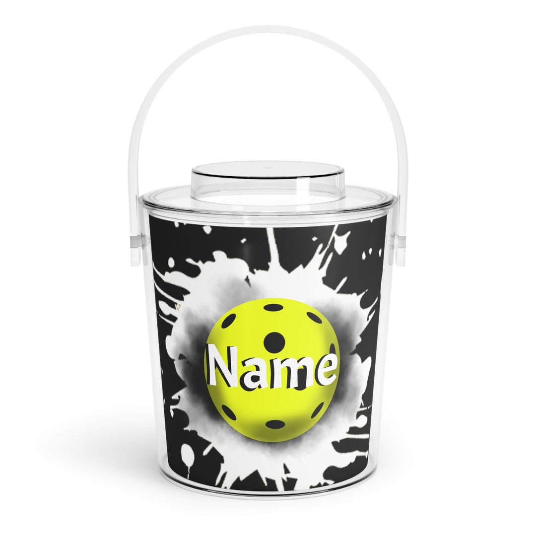 Personalized Pickle Ball Ice Bucket With Tongs, Party Supplies, Party ...
