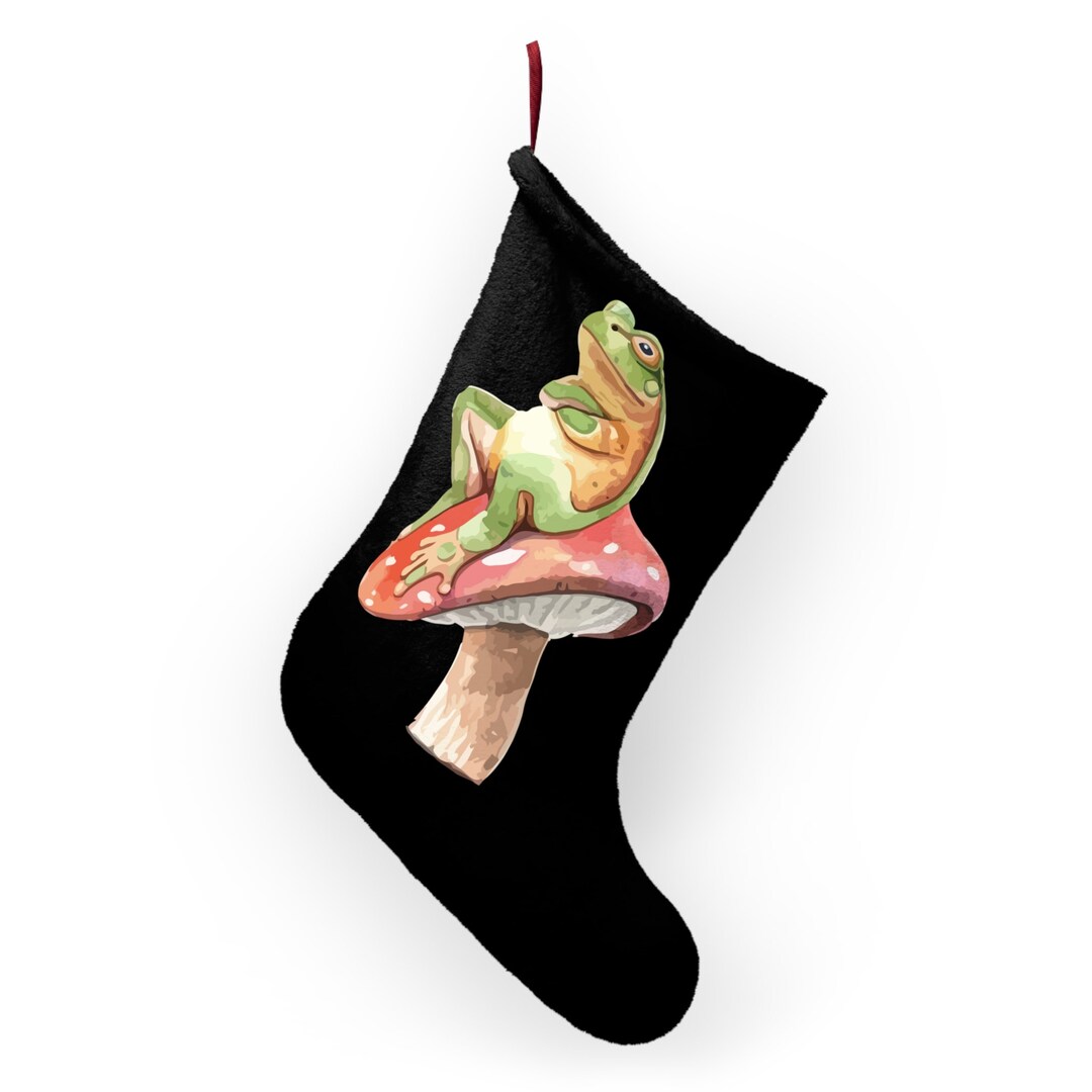 Frog Christmas Stockings Holiday Stocking Personalized - Etsy