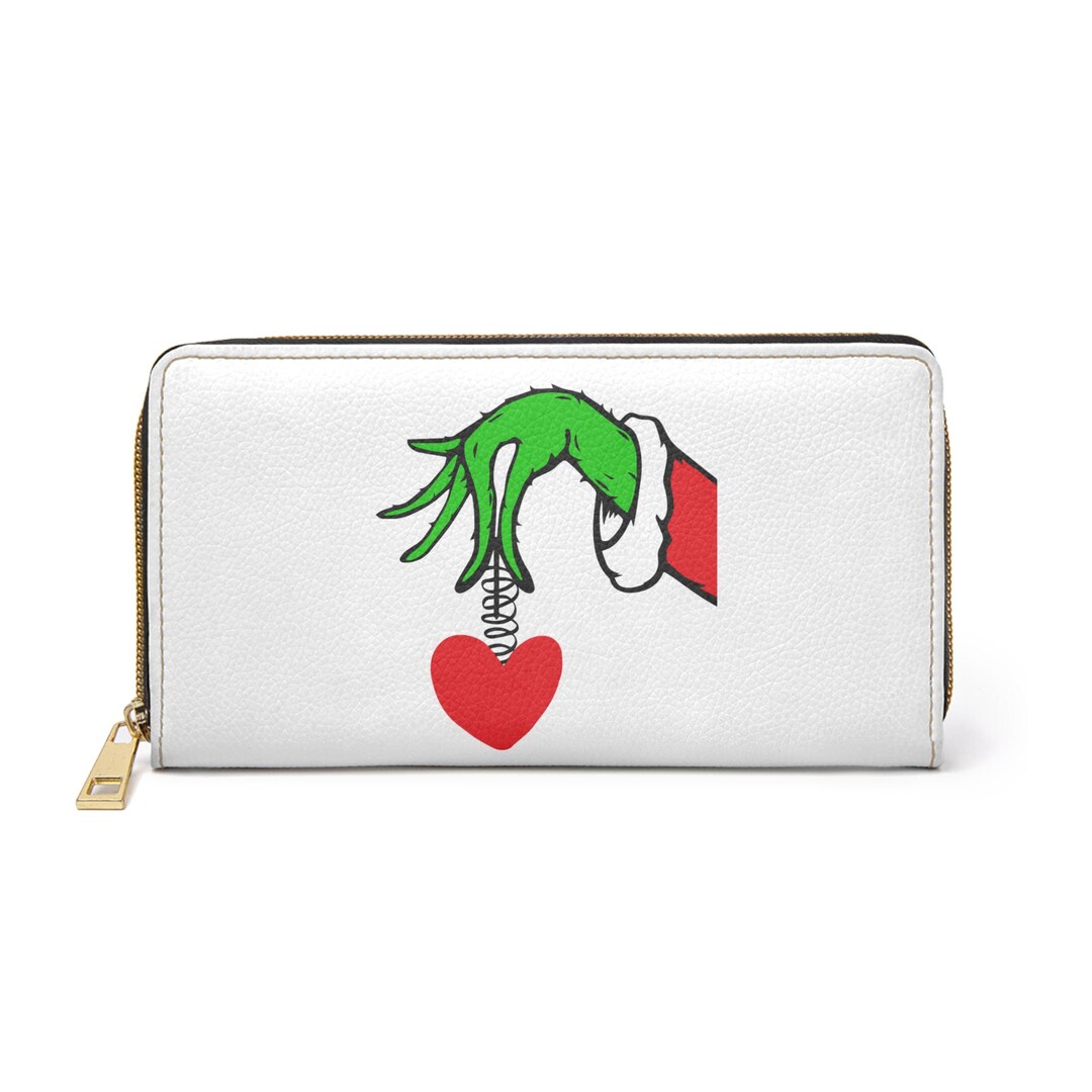 Grinch Christmas Faux Leather Wallet - Etsy