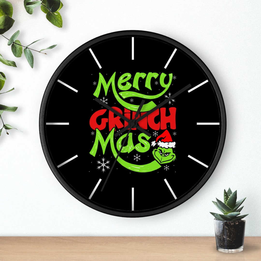 Grinch Wall Clock Wall Decor Wall Art Clock Home Gifts - Etsy