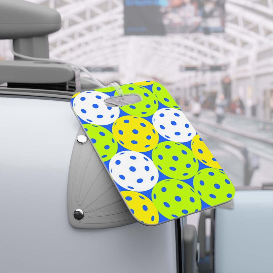 Pickleball Luggage Tags, Bag Tag, Custom Bag Tag, Personalized Luggage ...