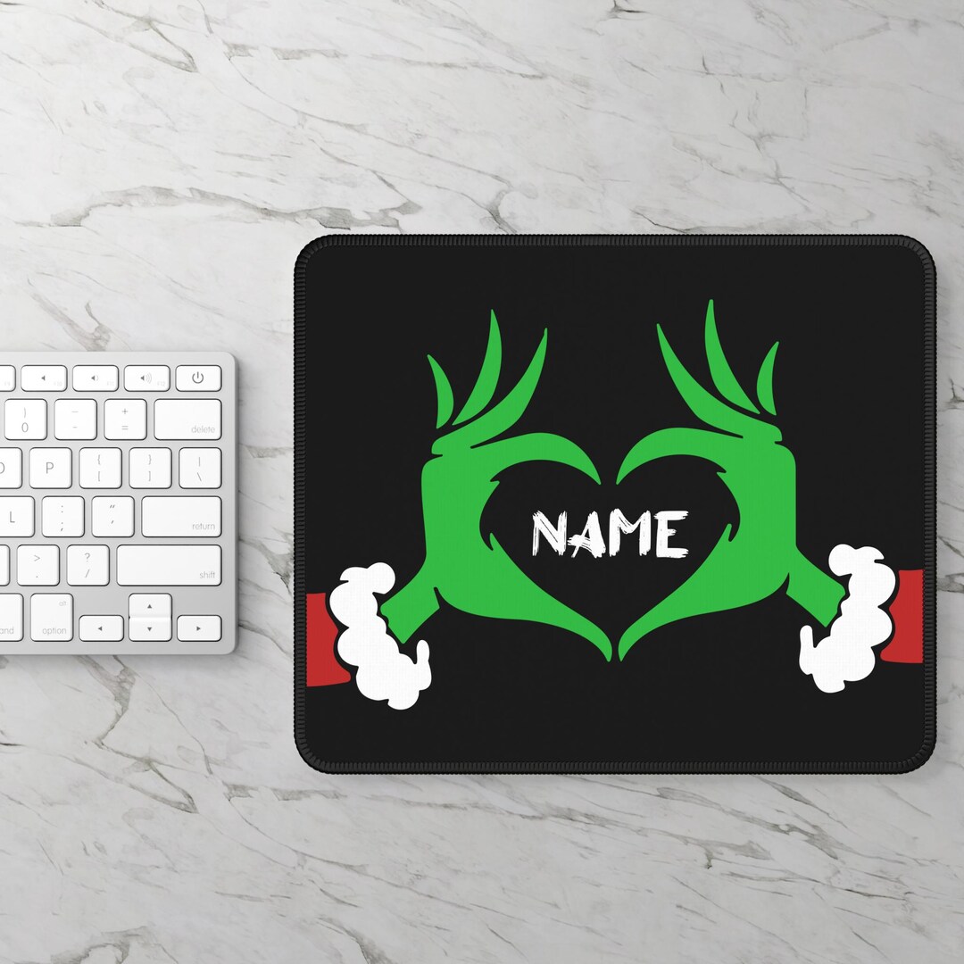 Personalized Grinch Gaming Mouse Pad, Mousepad, Computer Accessories ...