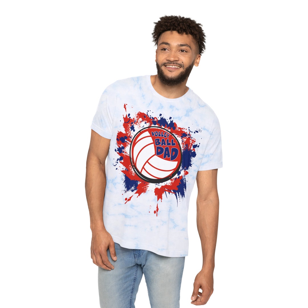 Voleibol Papá Unisex FWD Moda Tie-Dyed Camiseta, Camiseta universitaria ...