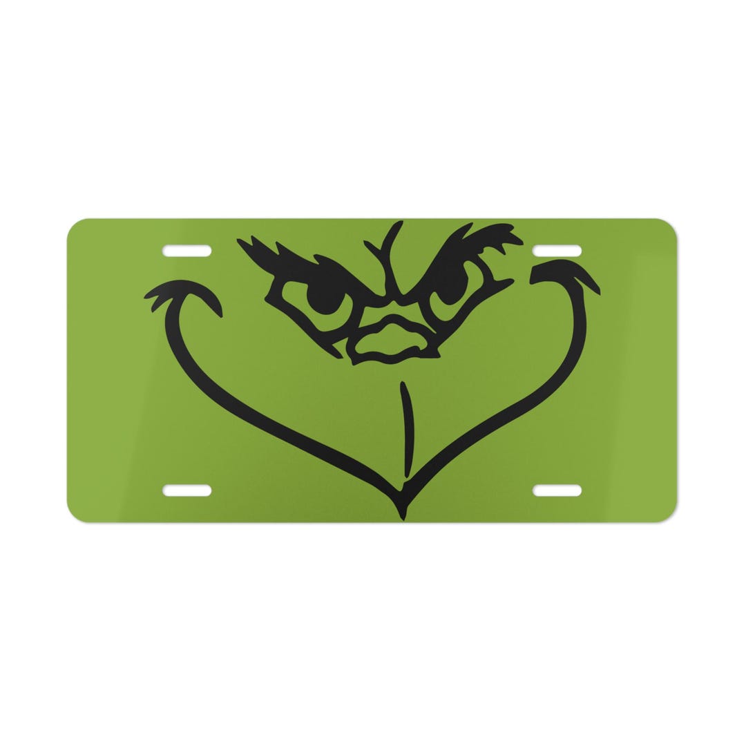 Christmas Vanity Plate, Grinch, Christmas, Holiday, Grinch Plate ...