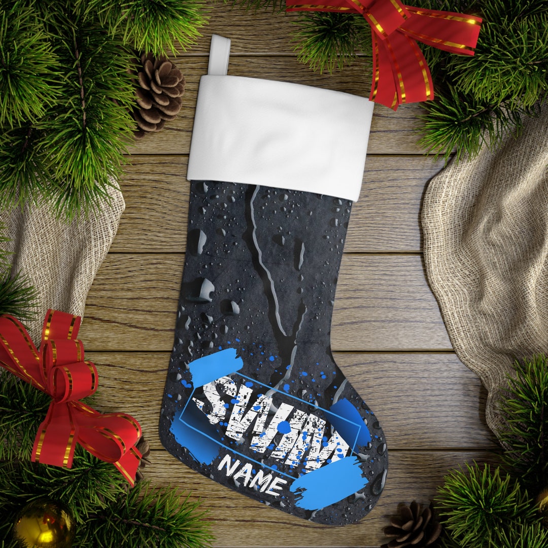Personalized Swimmer Holiday Stocking Christmas Stocking - Etsy