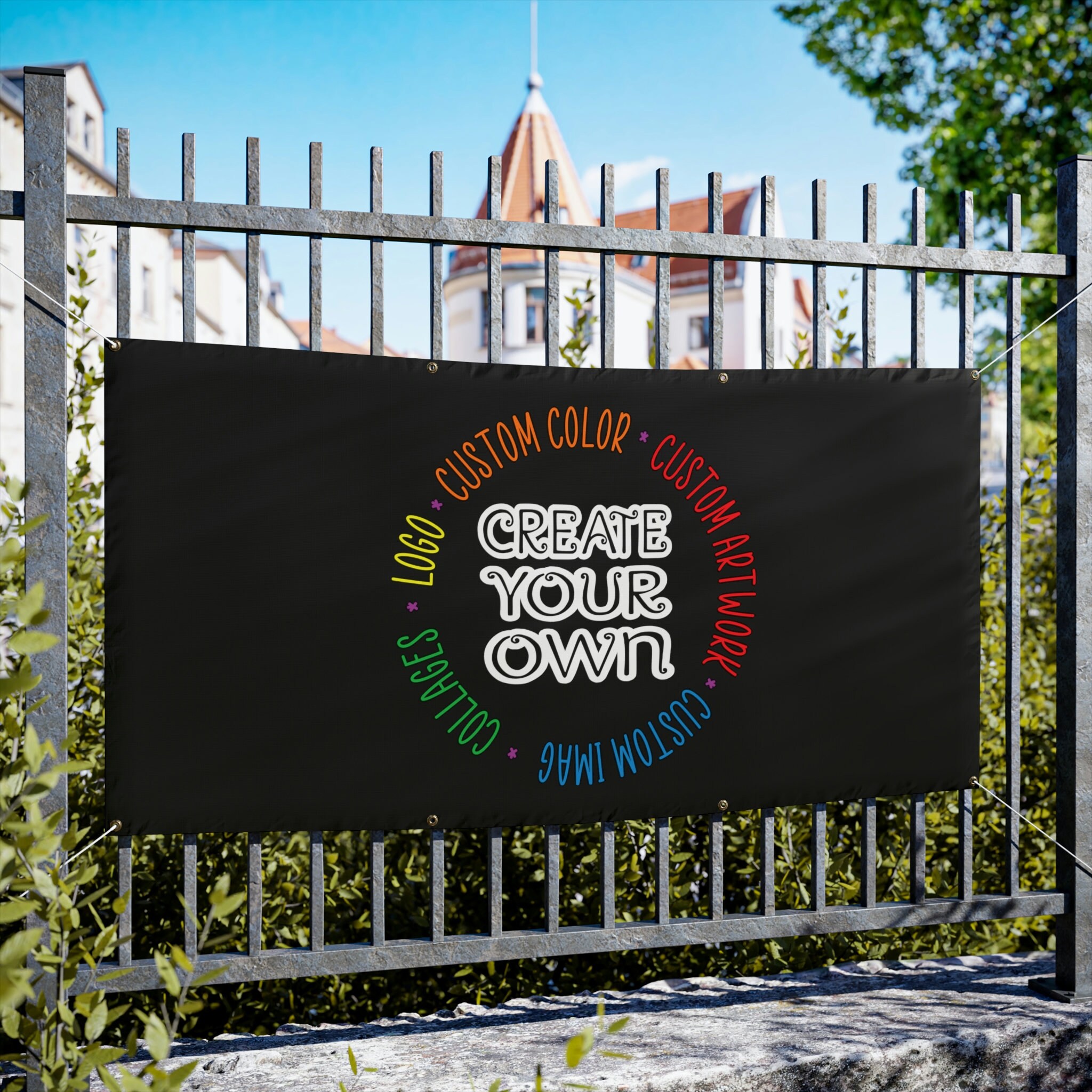 CREATE YOUR OWN Vinyl Banners Horizontal Wall Banners Party - Etsy