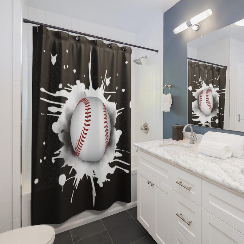 Baseball Curtains - Etsy