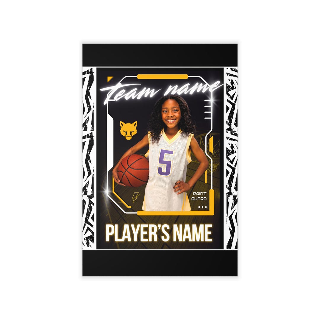 Custom Basketball Player Wall Decals, Removable Polyester Stickers - Etsy
