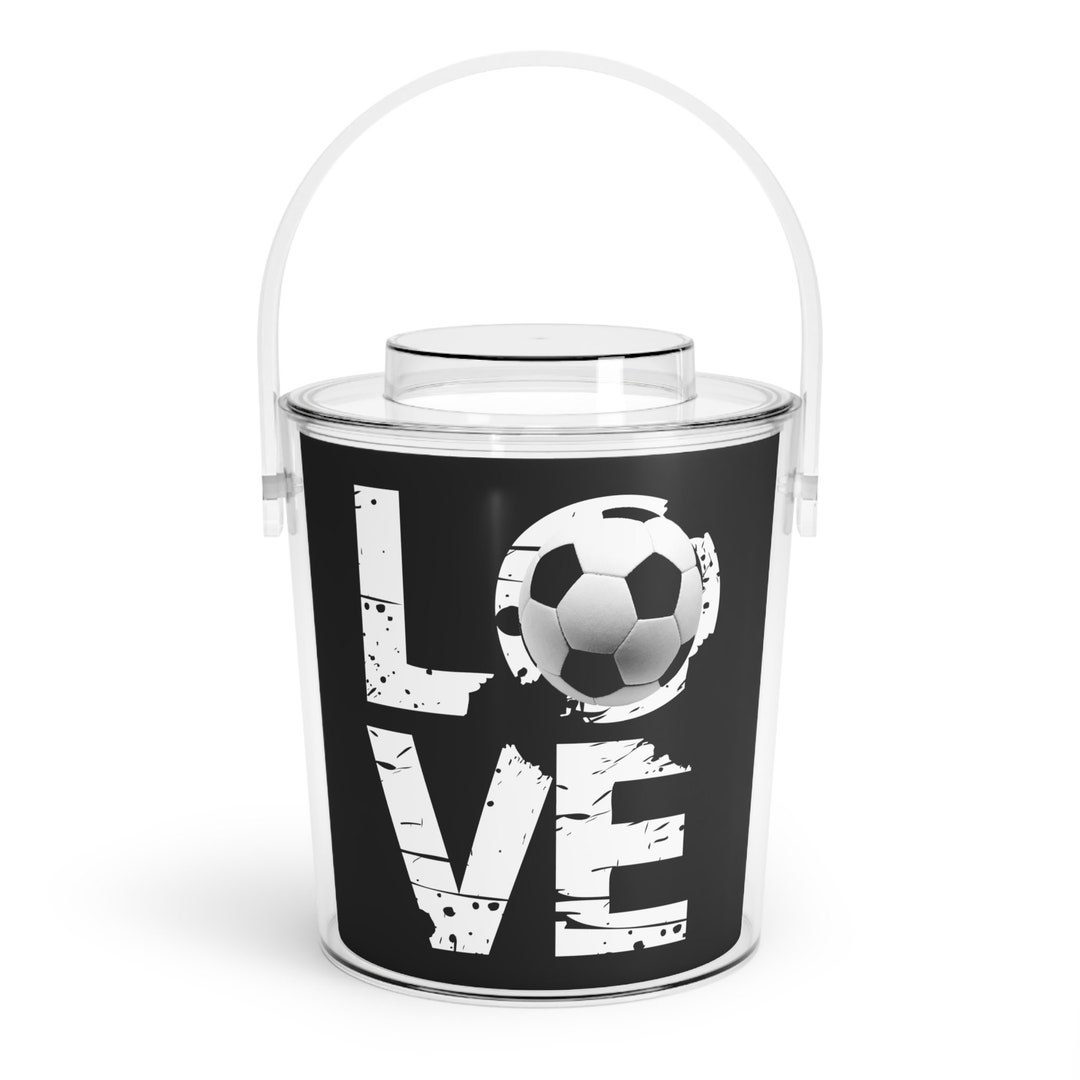 Soccer Ice Bucket With Tongs Party Supplies Ice Bucket - Etsy