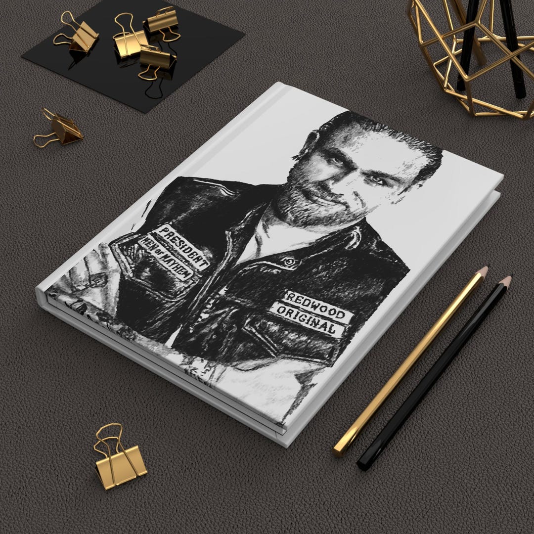 SOA Hardcover Journal Matte, Notebook for TV Fans, Sons of Anarchy Writing Journal Gift for ...