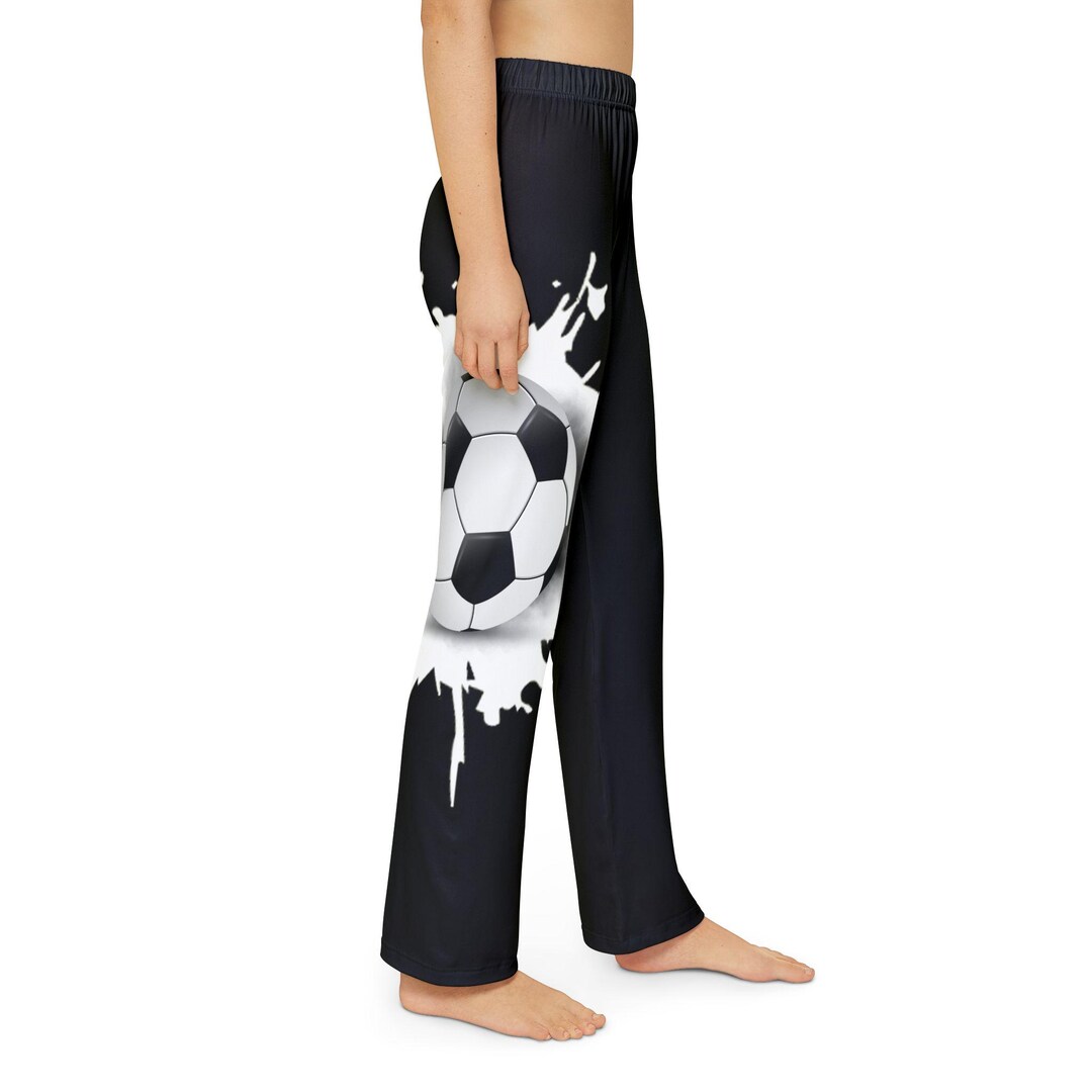 Soccer Kids Pajama Pants, PJ Pants, Soft Lounge Sleepwear, Comfy PJ ...