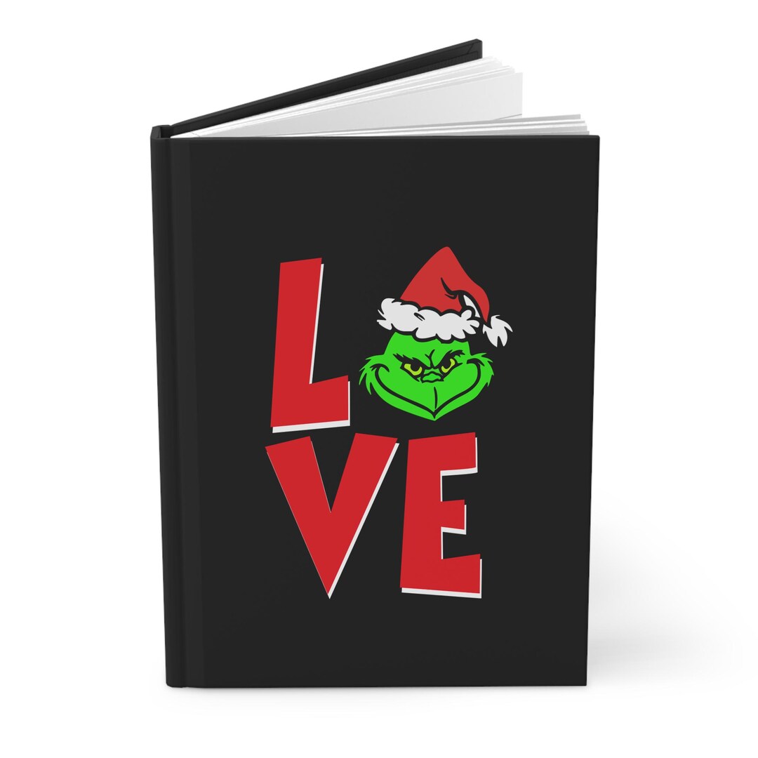 Grinch Hardcover Journal | Merry Grinchmas Matte Notebook | Funny ...
