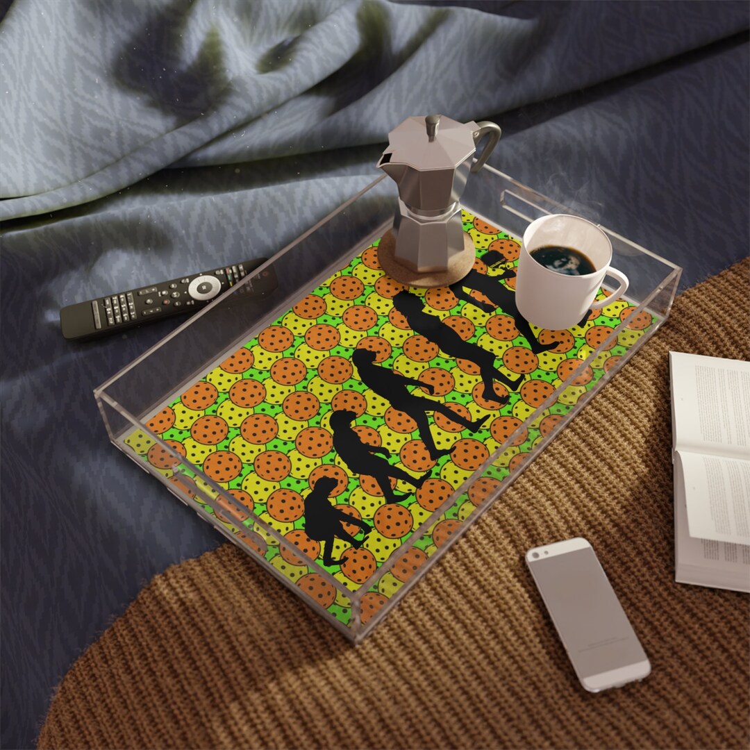 Pickleball Acrylic Serving Tray, Kitchen Tray, Custom Tray, Serving ...