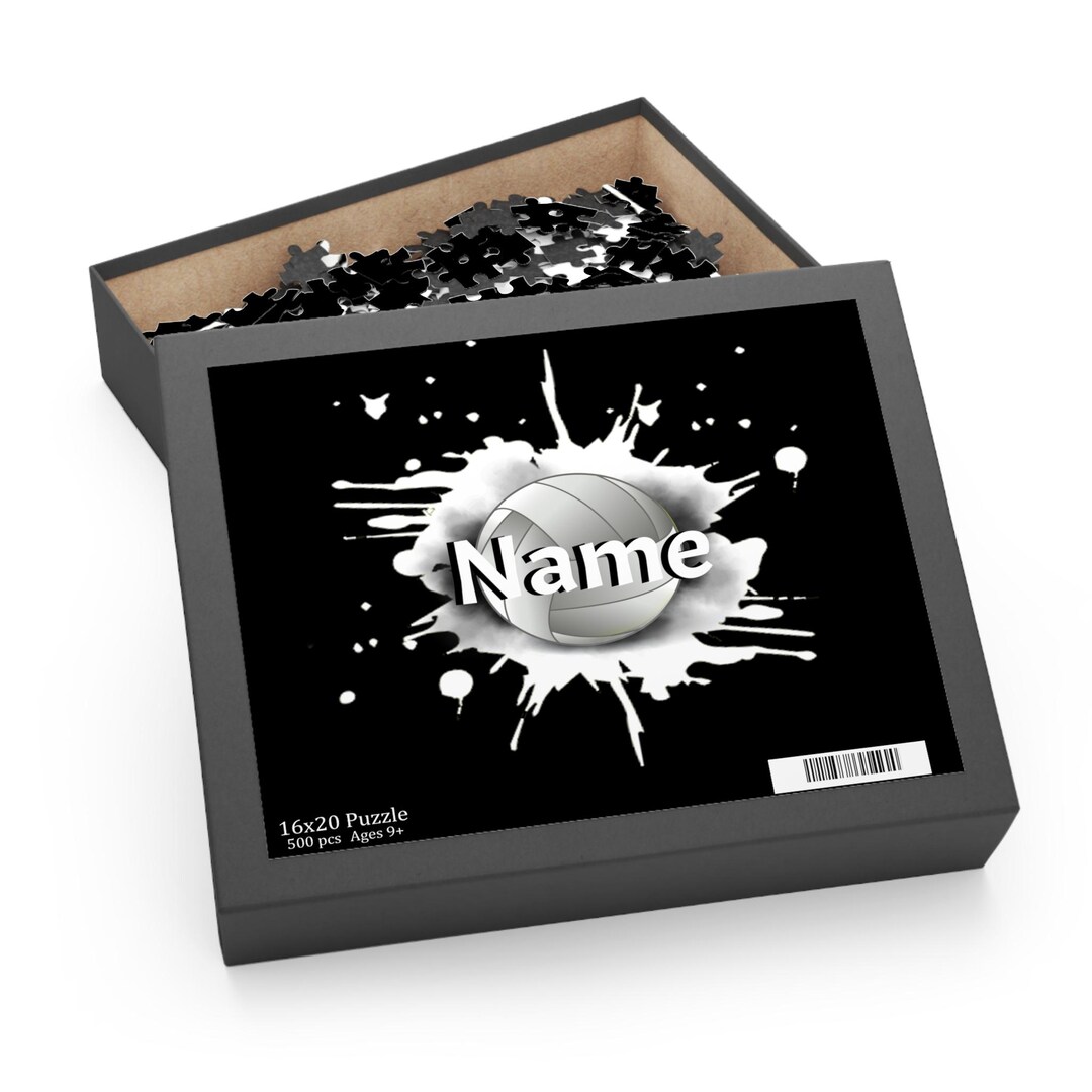 Personalized Volleyball Jigsaw Puzzle, Custom Name Gift - Etsy
