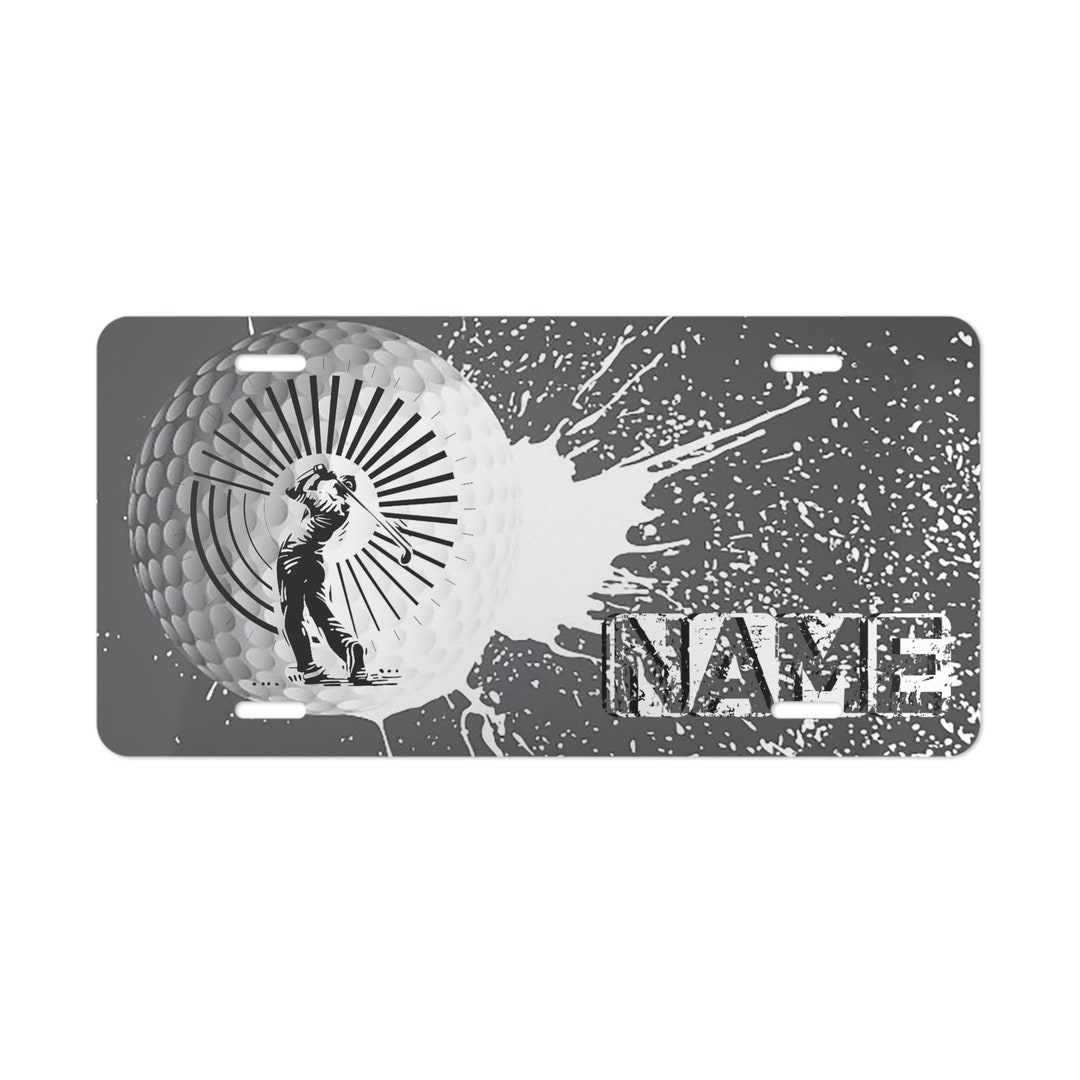 Golf License Plate, Vanity Plate, Custom License Plate, Car Accessory ...