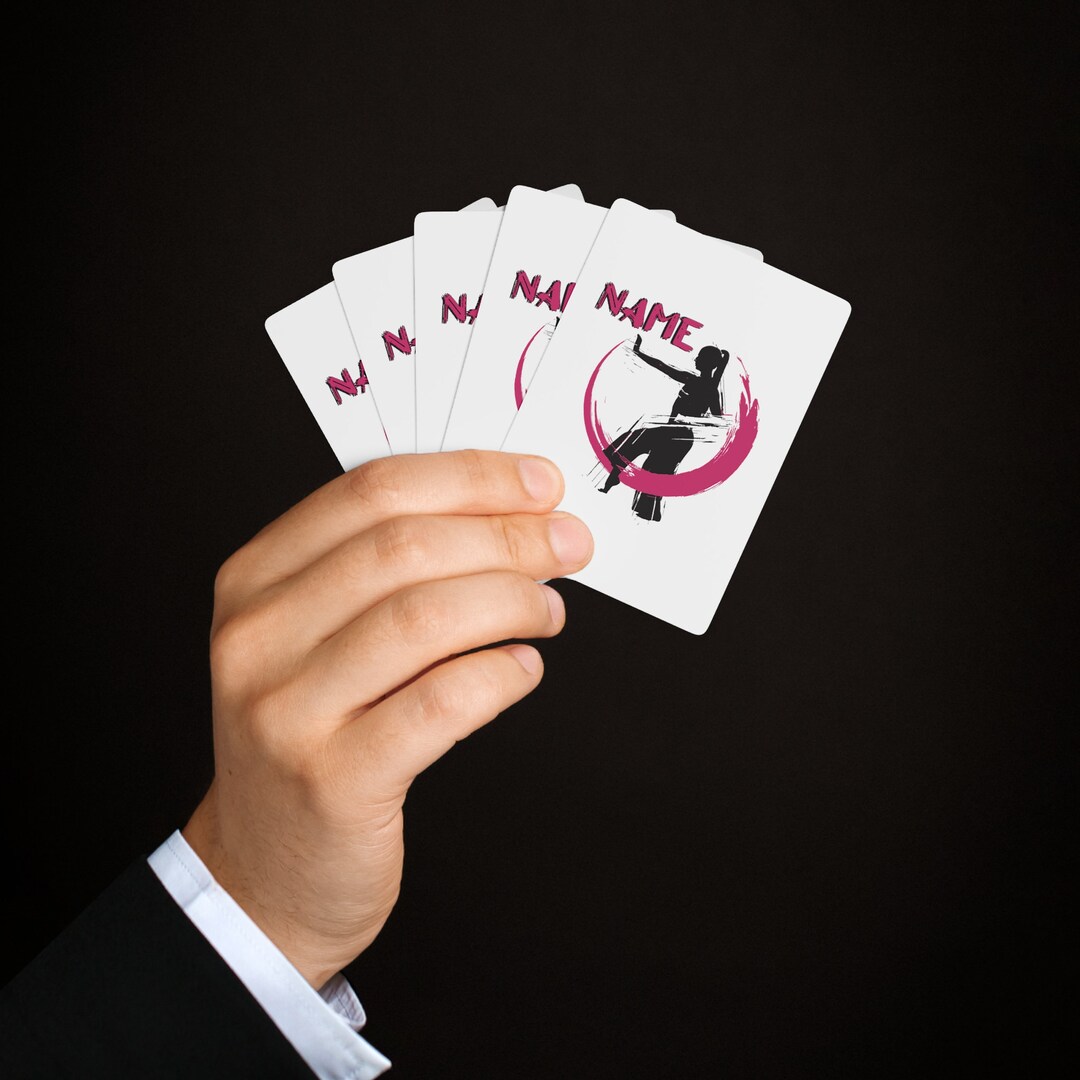 Personalized Karate Poker Cards, Deck of Cards, Custom Cards, Playing ...
