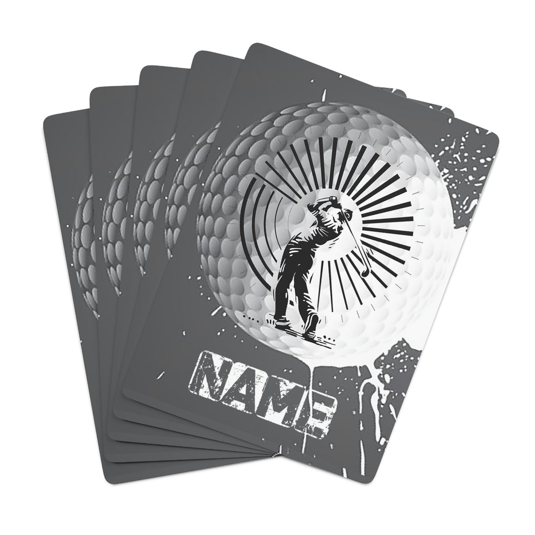 Golf Poker Cards, Deck of Cards, Custom Cards, Playing Cards, Home ...