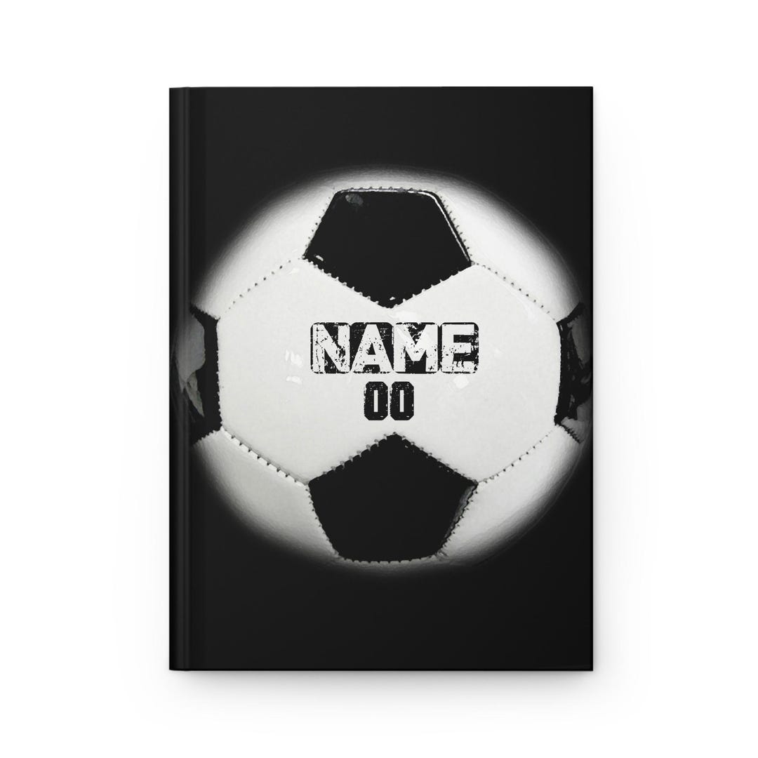 Personalized Soccer Hardcover Journal Matte, Custom Notebook, Custom ...