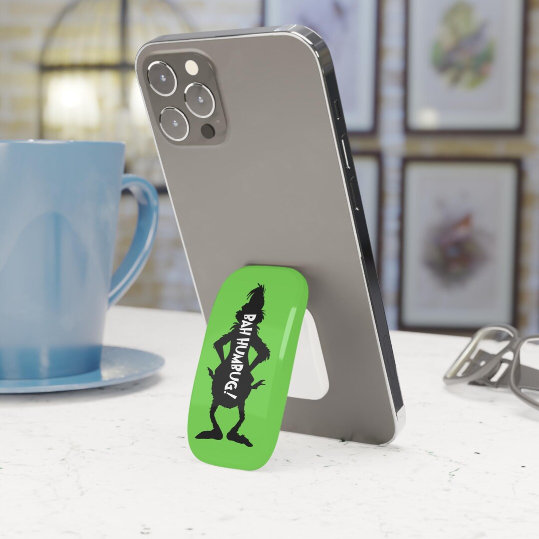 Grinch Phone Grip | Funny Christmas Mobile Holder - Etsy