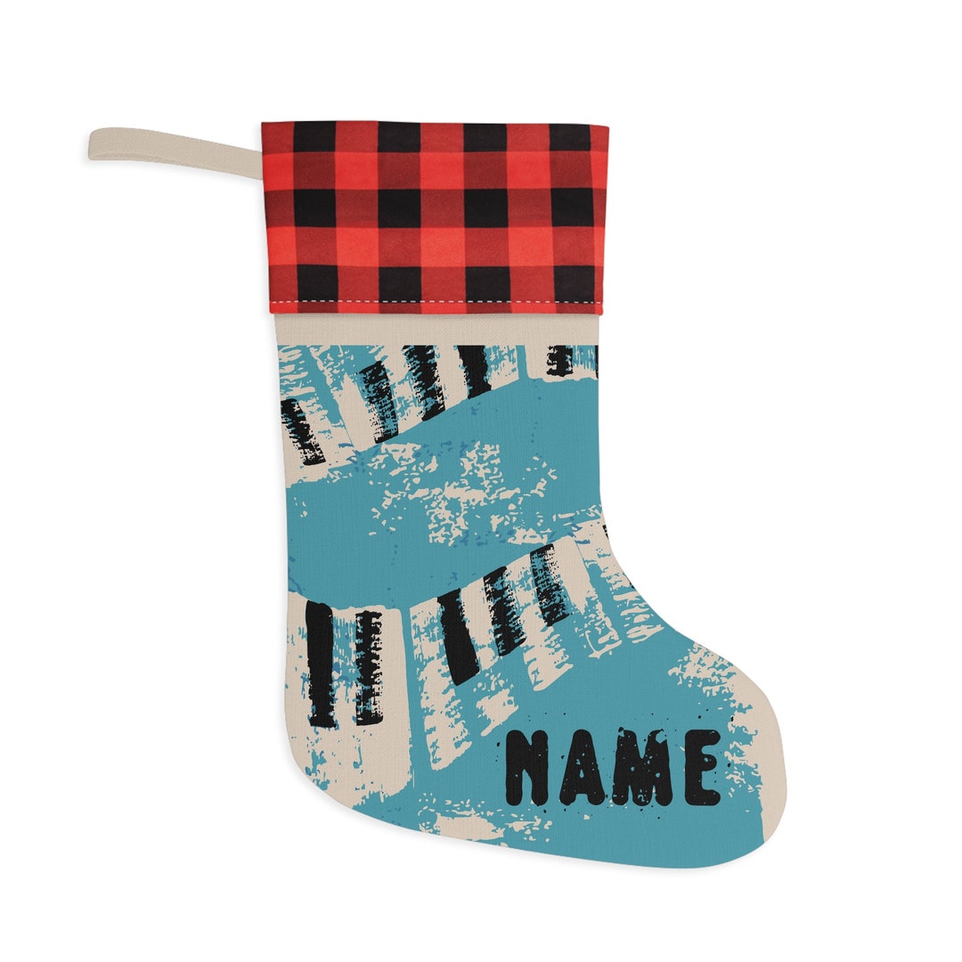 Personalized Piano Christmas Stocking Holiday Stocking - Etsy