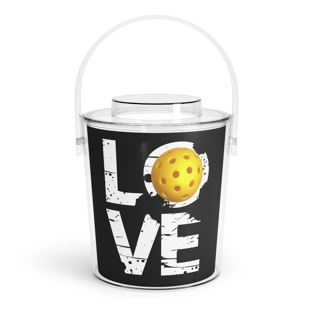 Pickleball Ice Bucket With Tongs Party Supplies Ice Bucket - Etsy