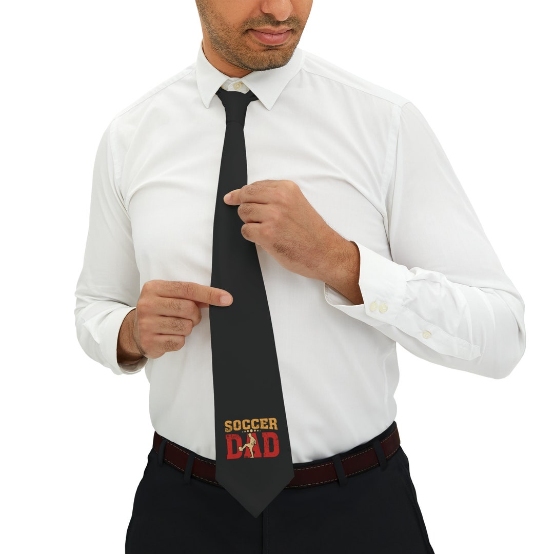 Personalized Soccer Dad Necktie Custom Tie Men's Tie - Etsy