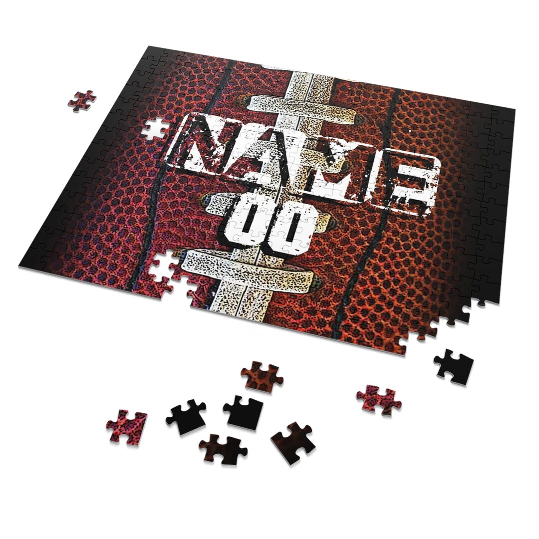 Personalized Football Jigsaw Puzzle, Custom Name & Number - Etsy Australia