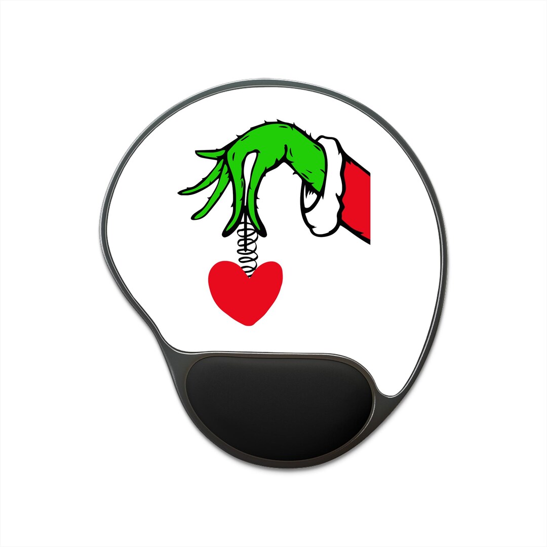 Christmas Mouse Pad With Wrist Rest, Grinch, Christmas, Holiday, Grinch ...