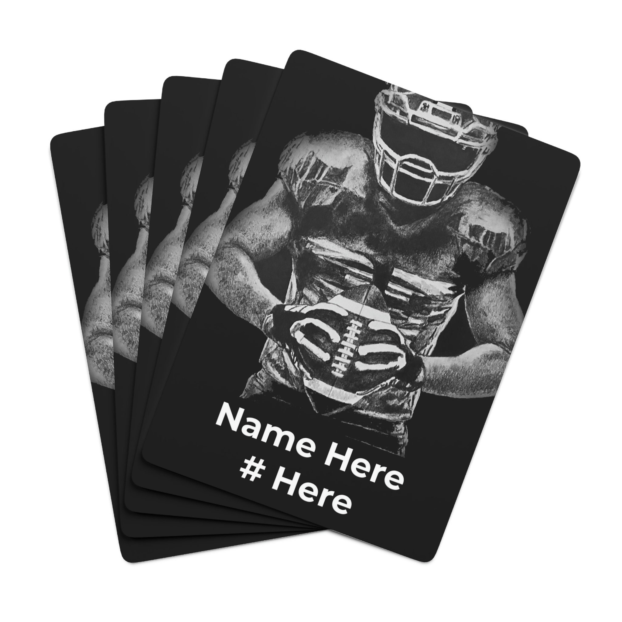 Personalized Football Playing Cards Poker Cards Deck of - Etsy